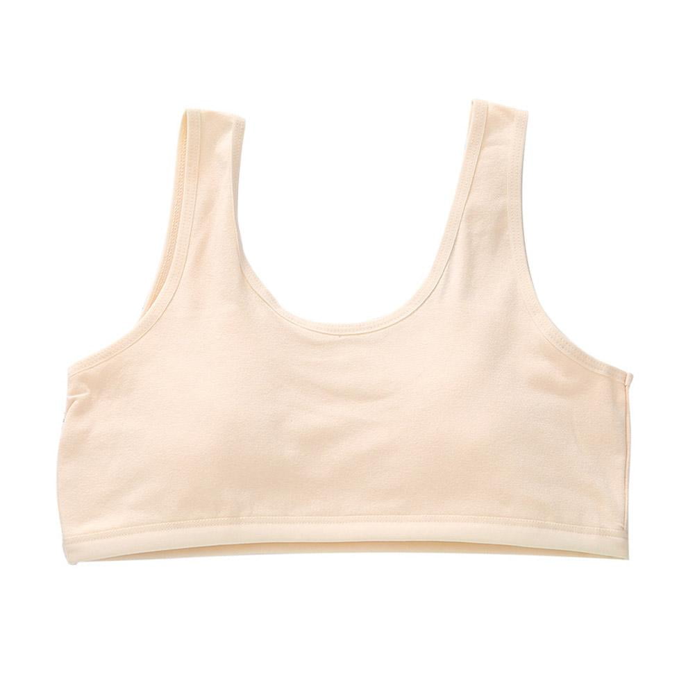 Girls' Vest Bra for Puberty, Soft Polyester, No Steel, Comfortable ...