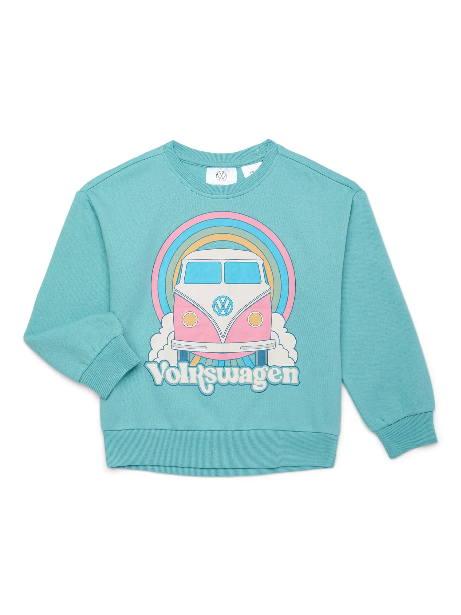 Volkswagen Girls Crew Neck Sweatshirt, Sizes 4-16 - Walmart.com