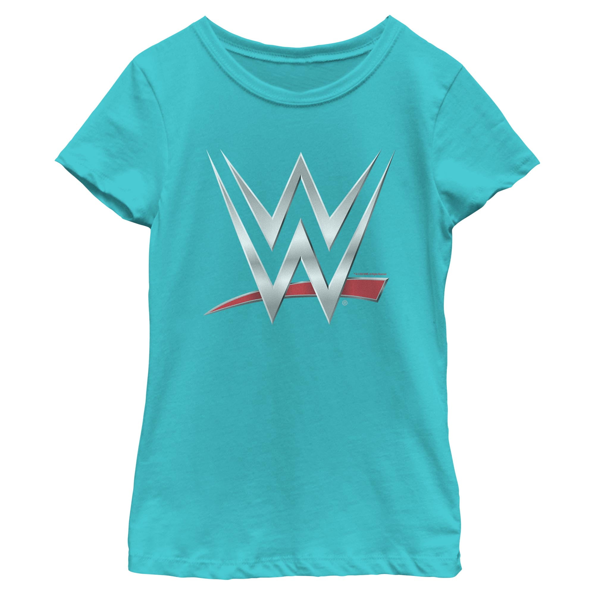 Girls WWE Chrome Logo T Shirt - Walmart.com