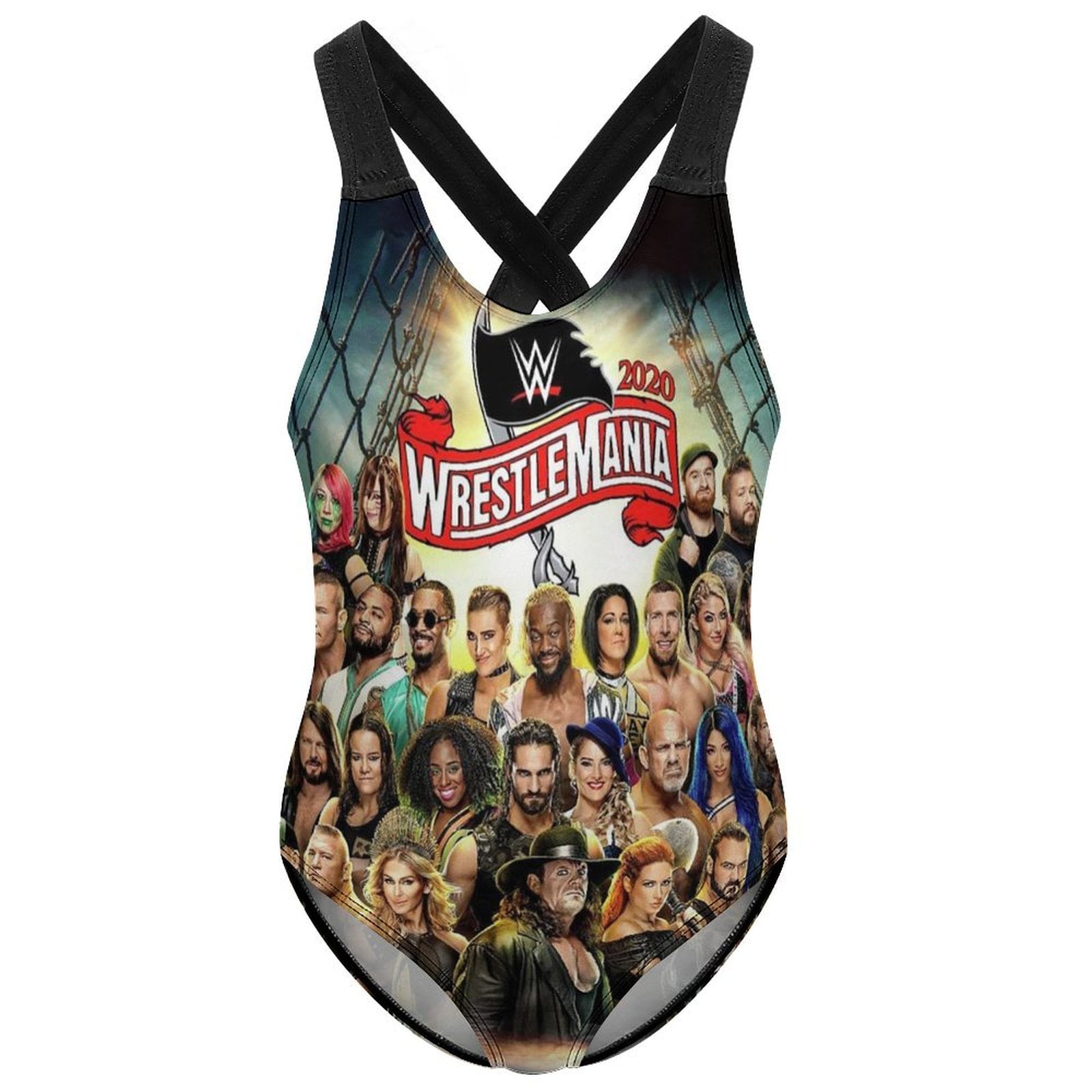 Girls WWE One Piece Swimsuit Bathing Suit Beachwear - Walmart.com