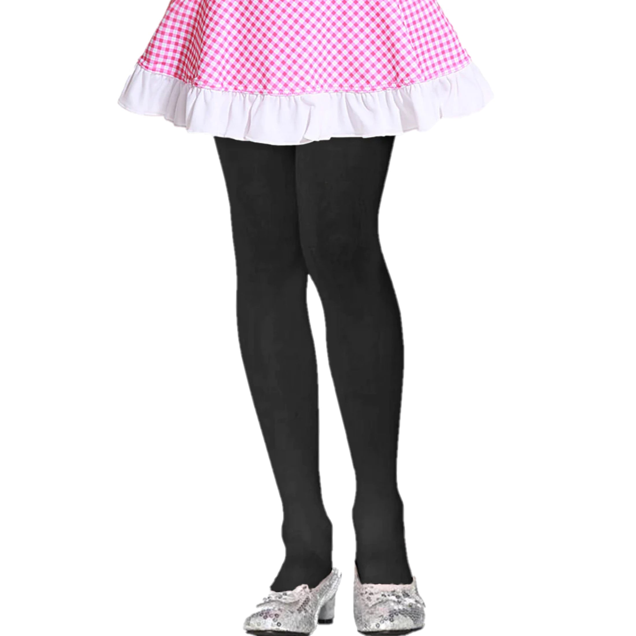 Girls Warm Plain Pull-On Full Footed Tights, Black S, 3-Pack - Walmart.com