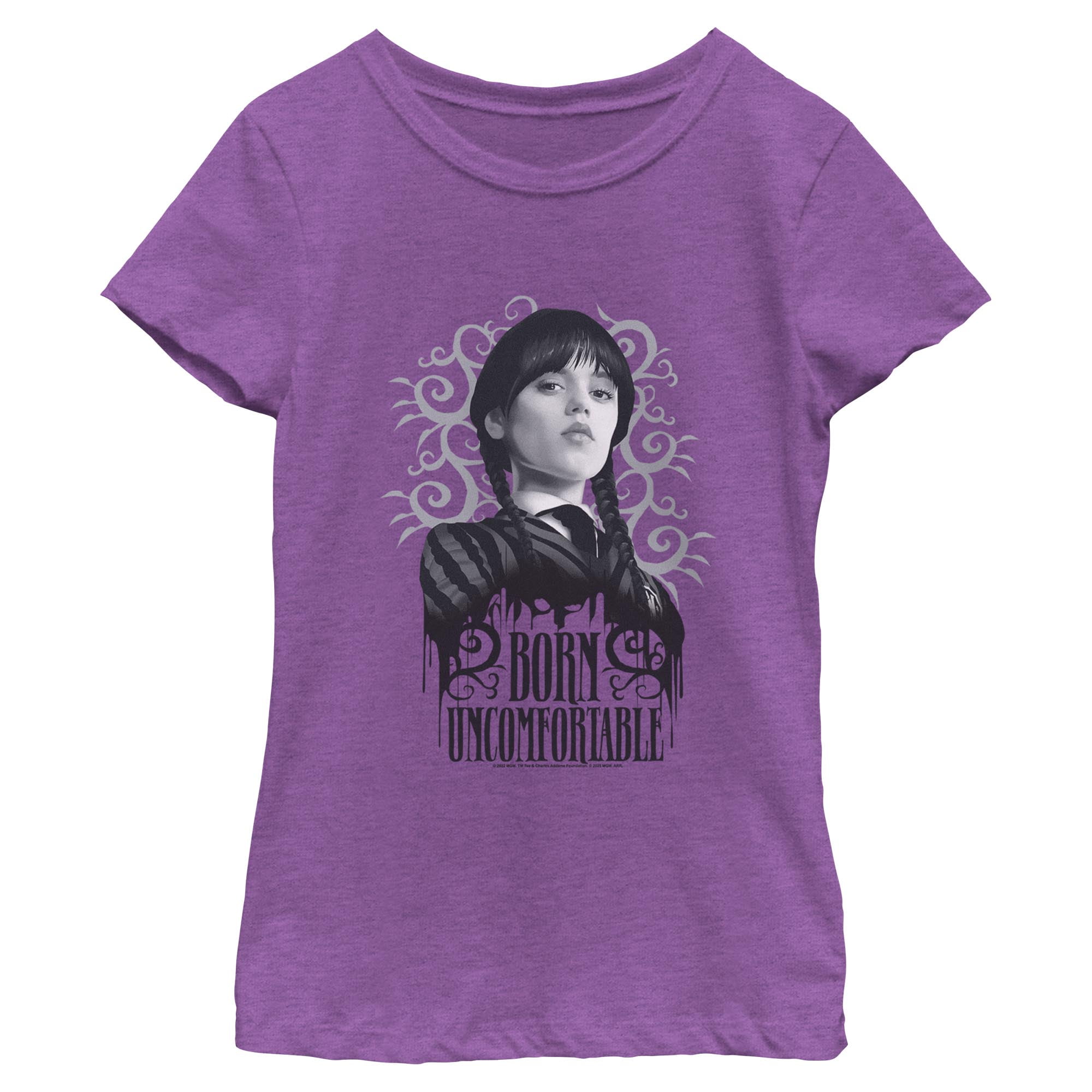 Girls Wednesday Born Uncomfortable T Shirt - Walmart.com