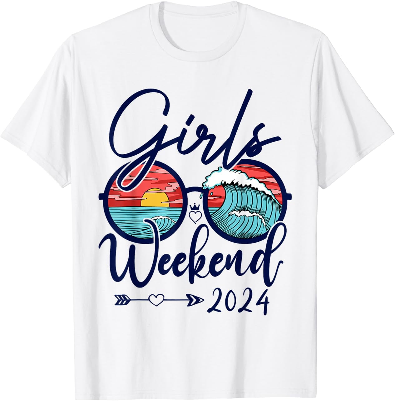 Girls Weekend 2024 Cute Girls Weekend Women Meeting Trip T-Shirt ...