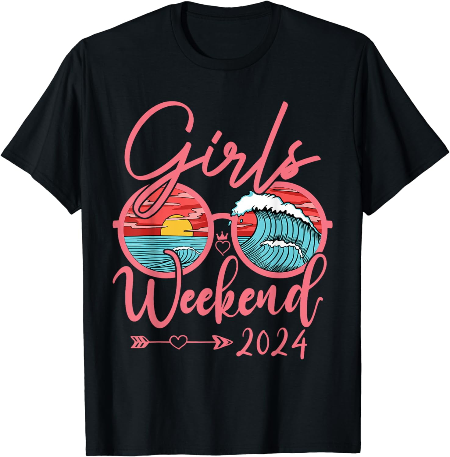 Girls Weekend 2024 Cute Girls Weekend Women Meeting Trip T-Shirt ...