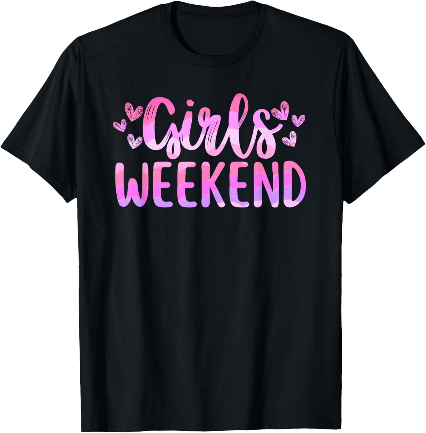 Girls Weekend Trip Besties Sisters Hearts Group Matching T-Shirt ...