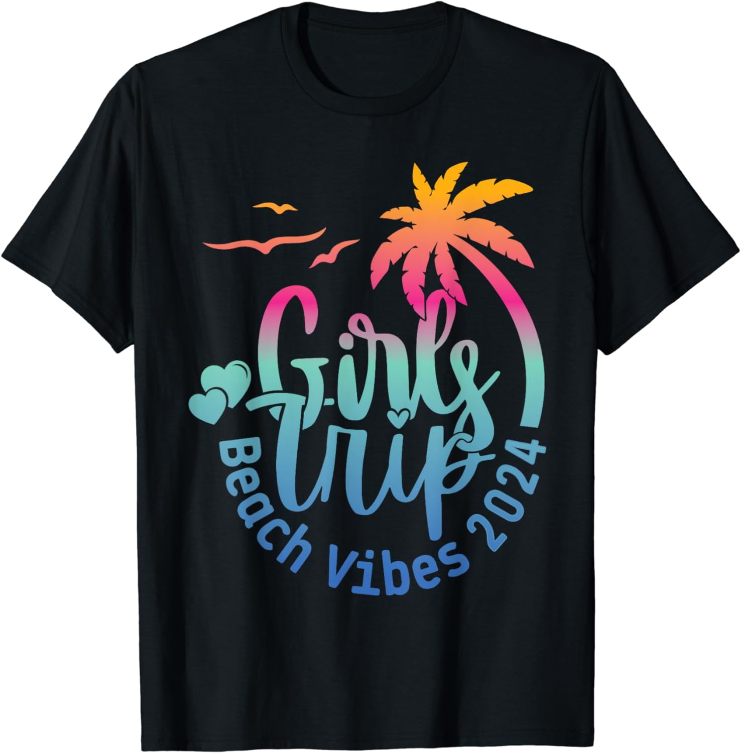 Girls Weekend Women Girls Trip Beach Vibes 2024 T-Shirt - Walmart.com
