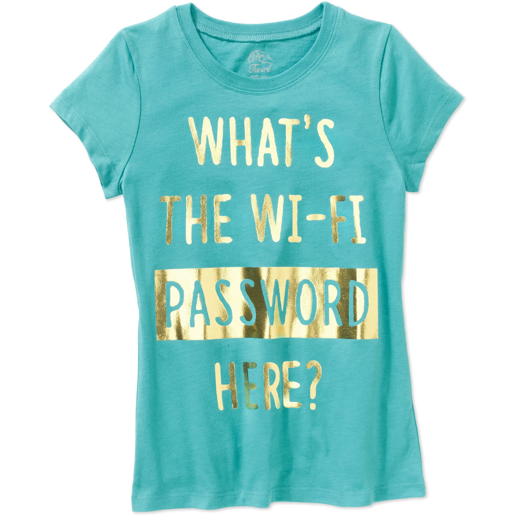 Girls' "What's the Wifi Password" Graphic T-Shirt - Walmart.com