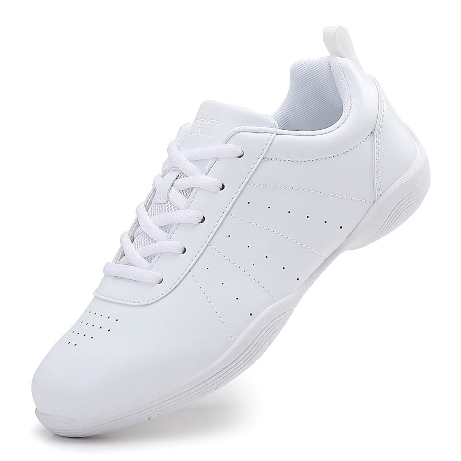 Girls White Cheer Shoes Youth Cheerleading Dance Sneaker Training Competition for Women Girls ...