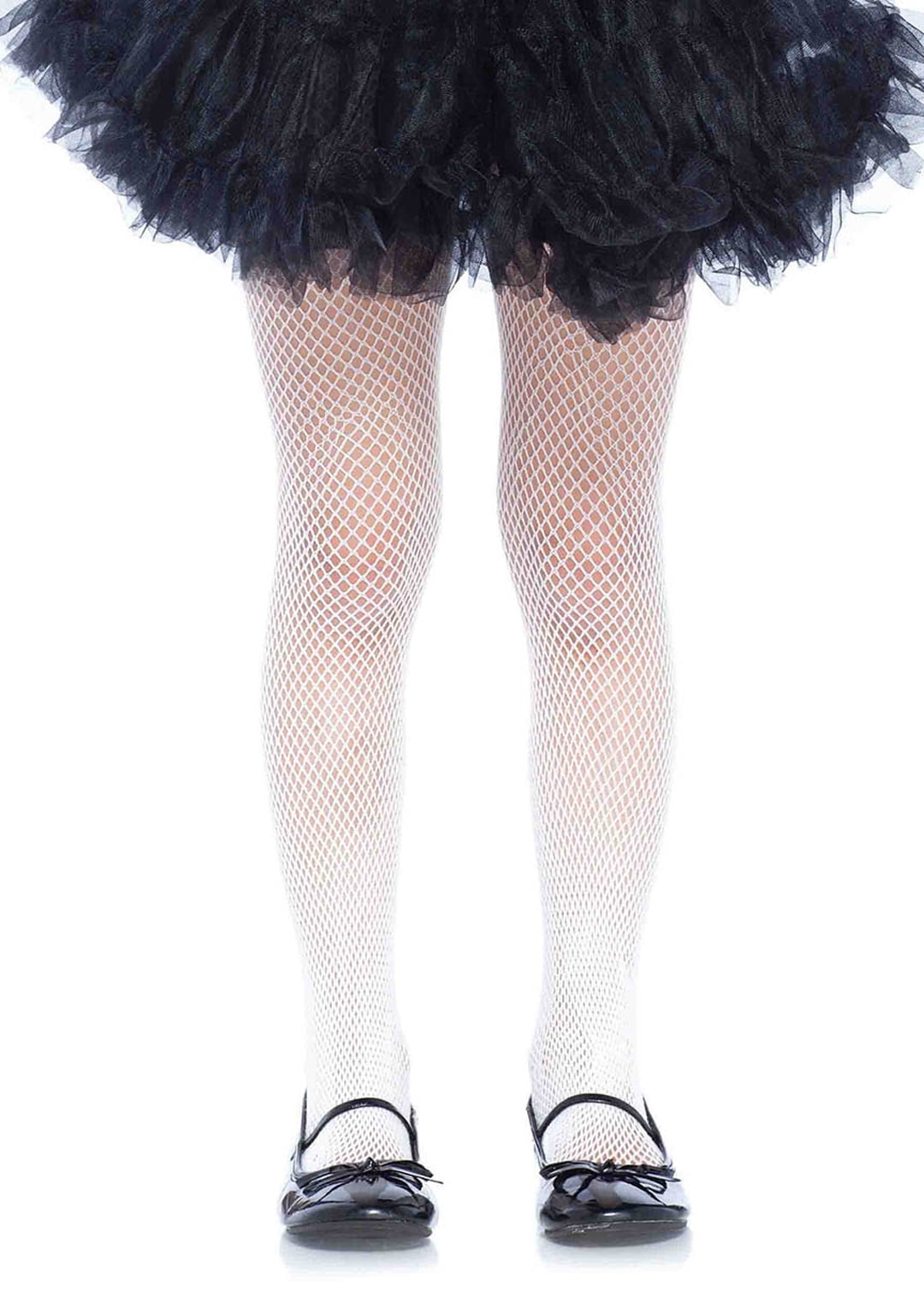 Girls White Fishnet Stockings for Children Medium - Walmart.com