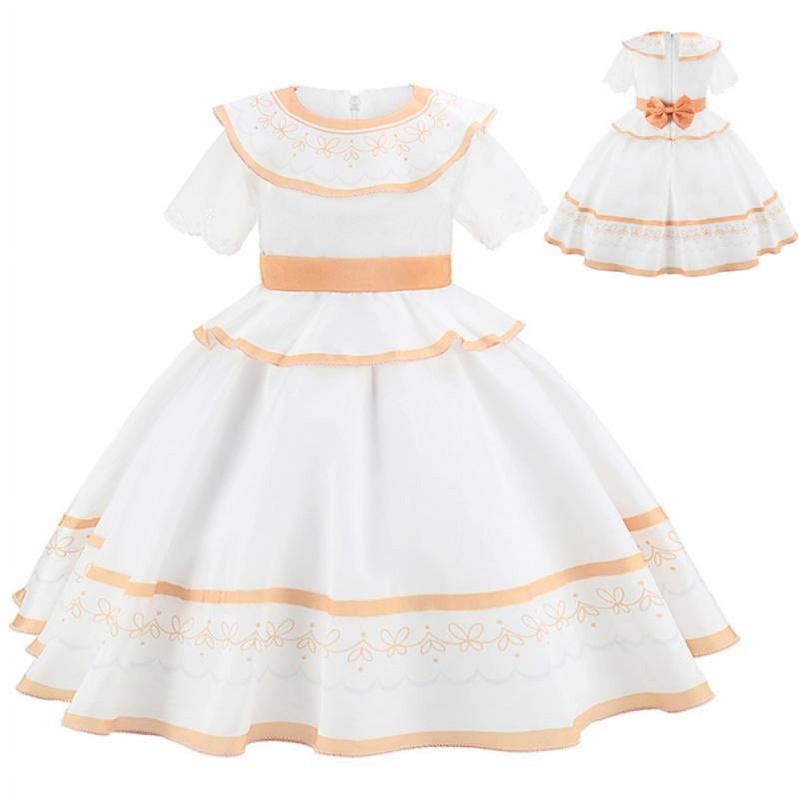 Girls White Princess Dress Cartoon Cosplay Halloween Mirabel Costume ...