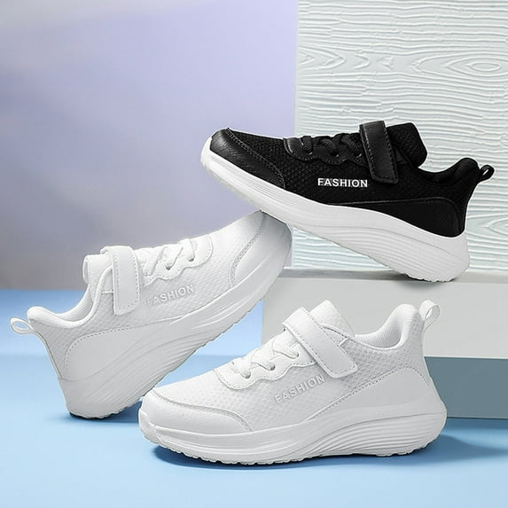 Girls' White Shoes Mesh Kids' Shoes Breathable Sports Shoes Autumn ...