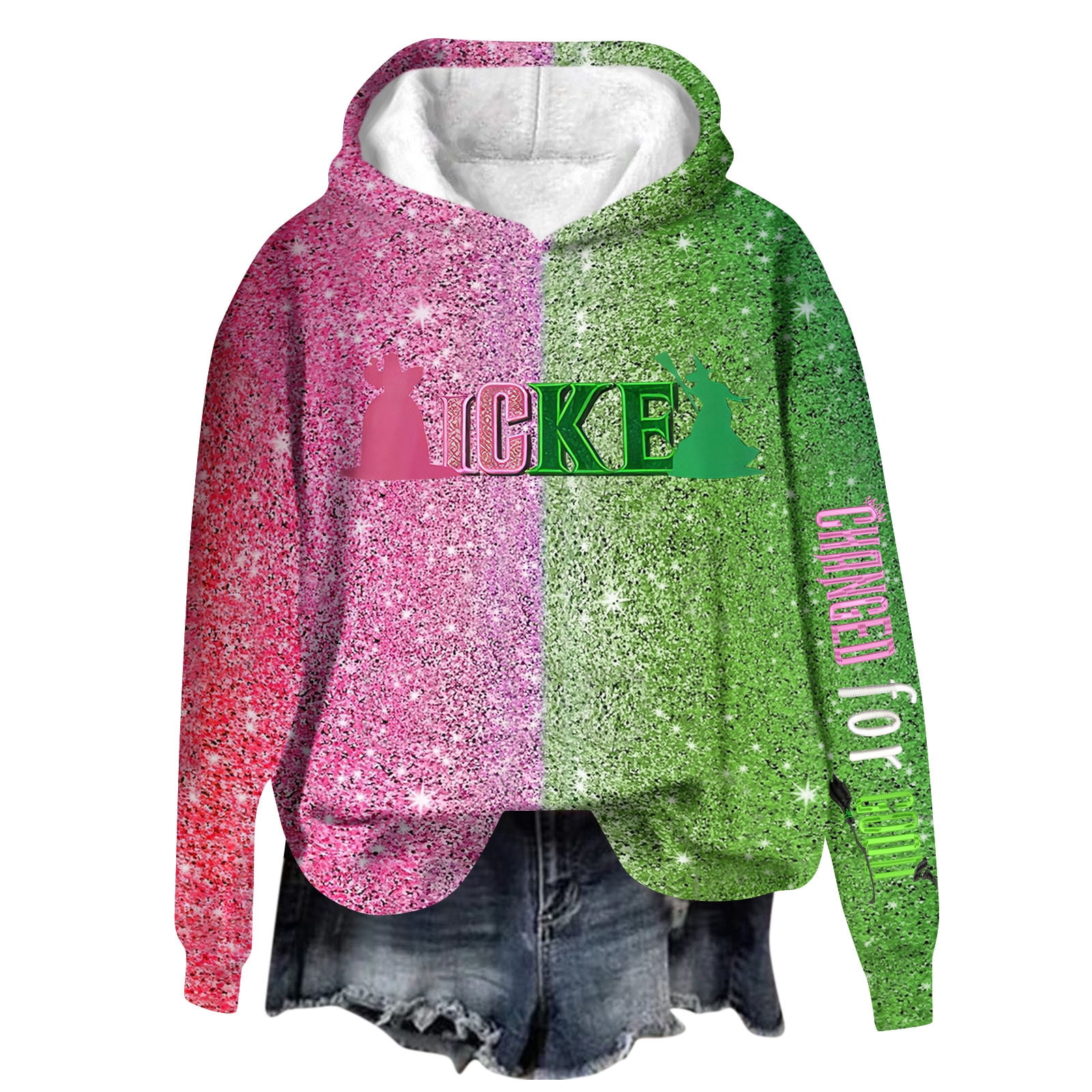 Girls Wicked Long Sleeve Sleep Hoodie Wicked Sweatshirt For Women ...