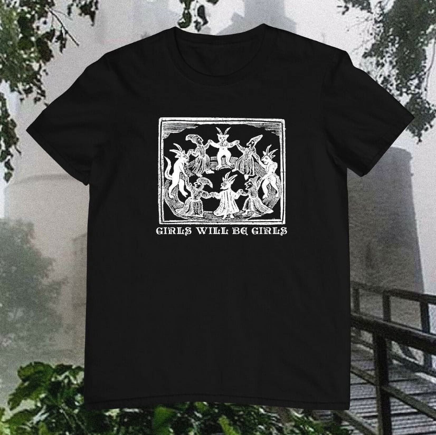 Girls Will Be Girls Shirt • Witches and Devil Top • Medieval Woodcut ...