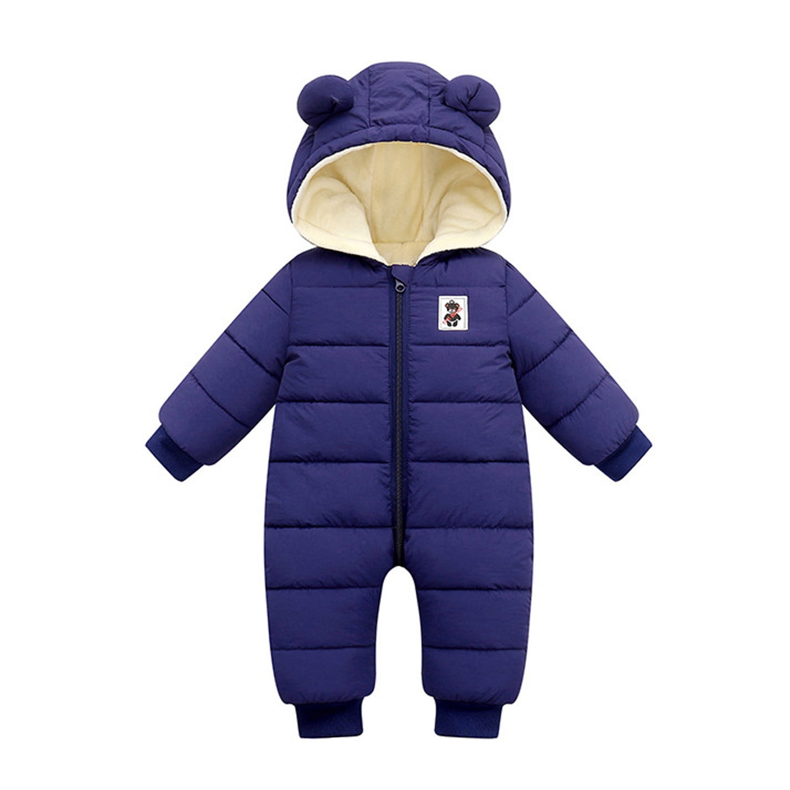 Girls Winter Coat Boy Girl Down Padded Coats Jackets Outwear Warm Hooded Romper Snowsuits Baby ...