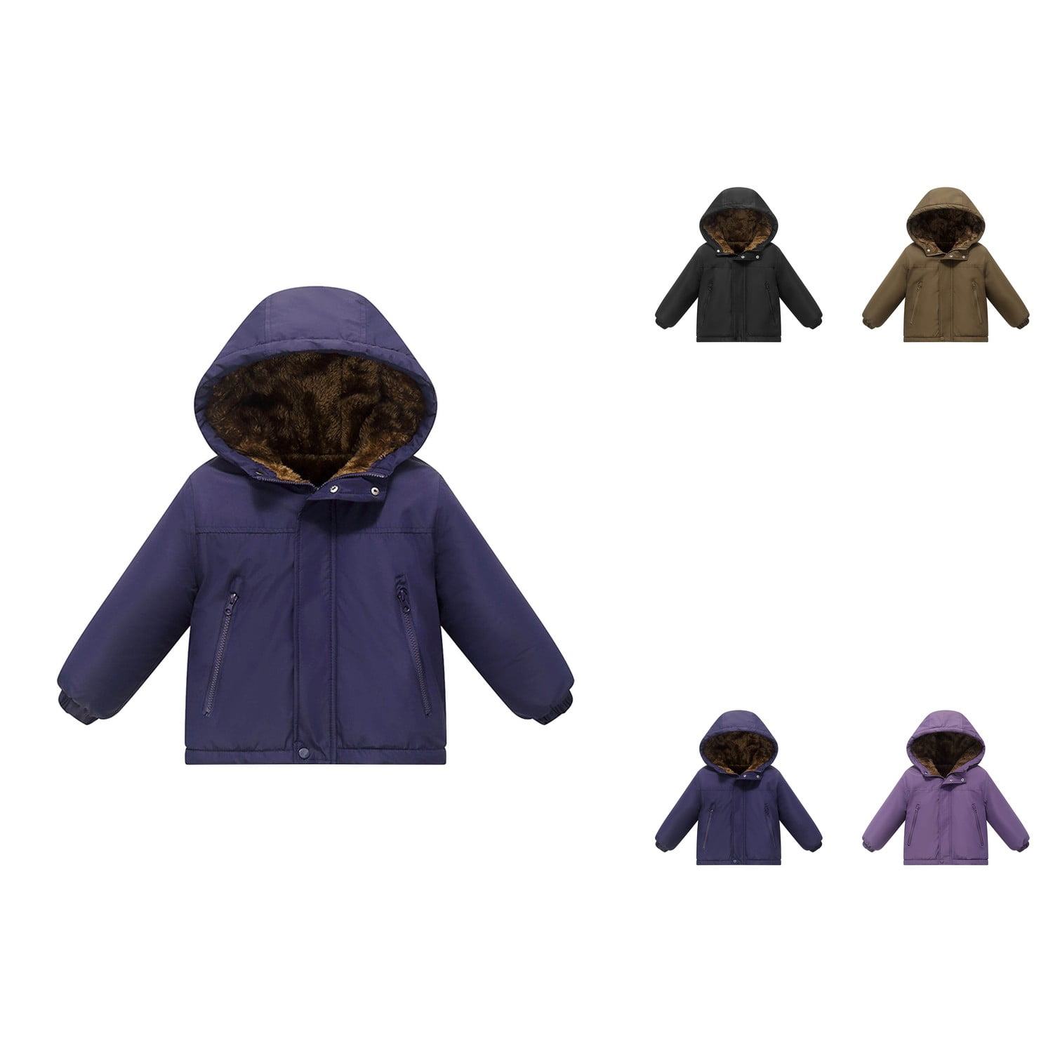 Girls' Winter Down Coat, Thickened Hooded Puffer Jacket with Soft ...