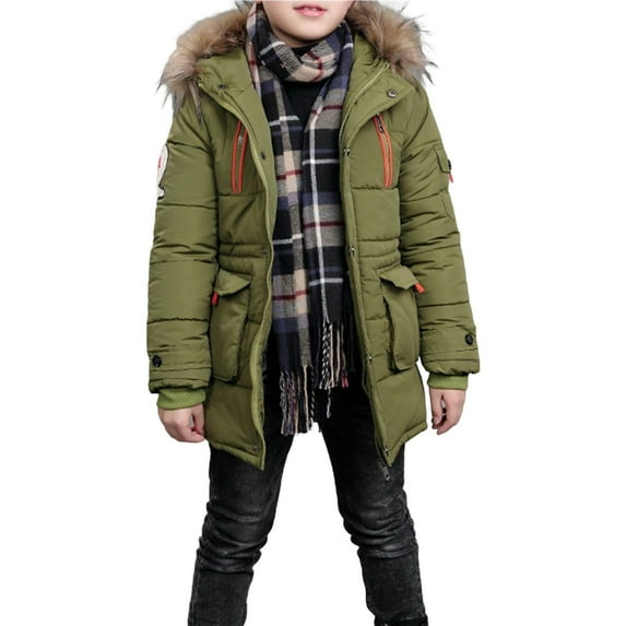 Girls Winter Coat Waterproof Insulated Long Quilted Puffer Jacket Teen ...