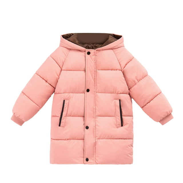 Girls Winter Coats Hooded Jacket Thick Warm Puffy Waterproof Windproof ...