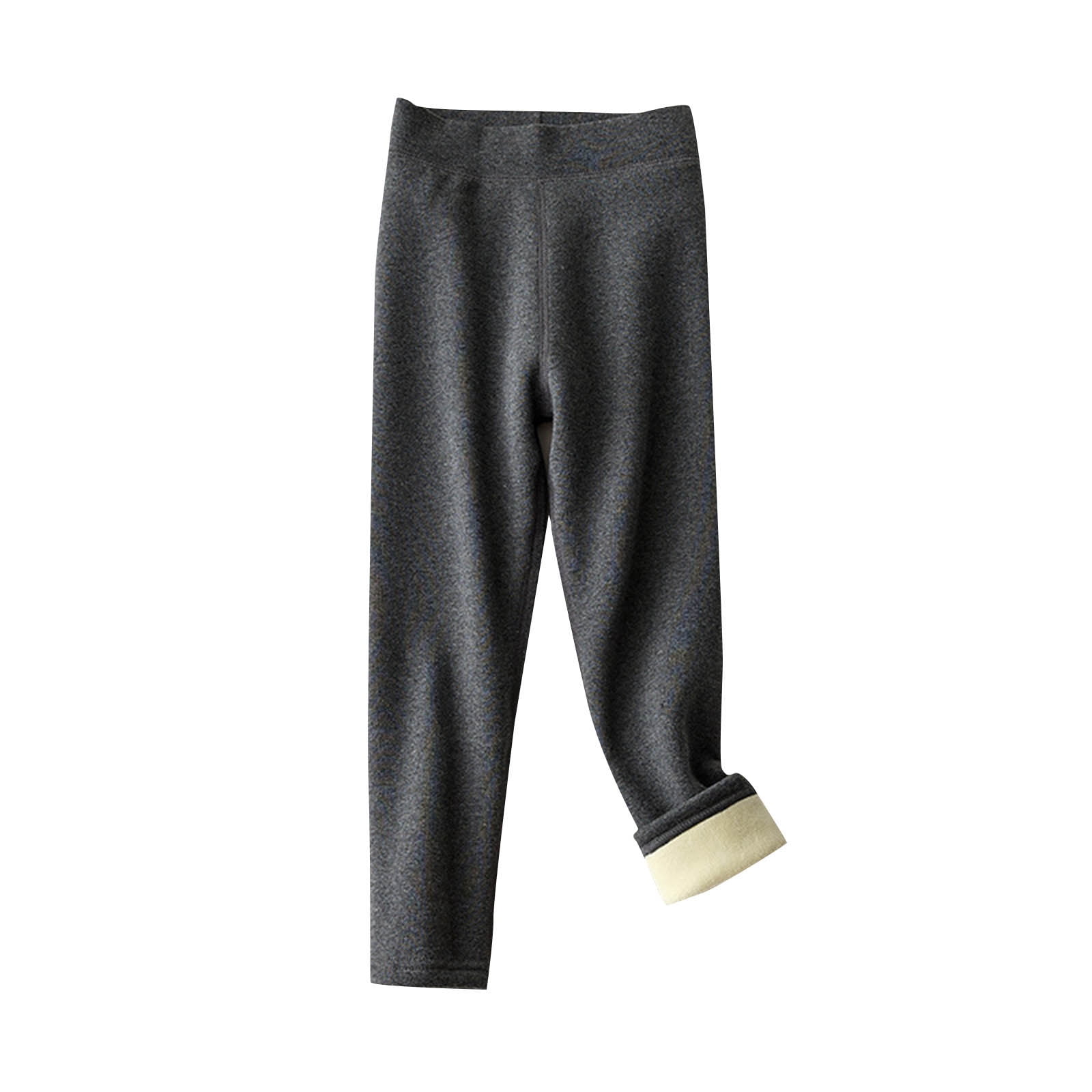 Girls Winter Leggings Fleece Lined High Waisted Thicken Tights Fall ...
