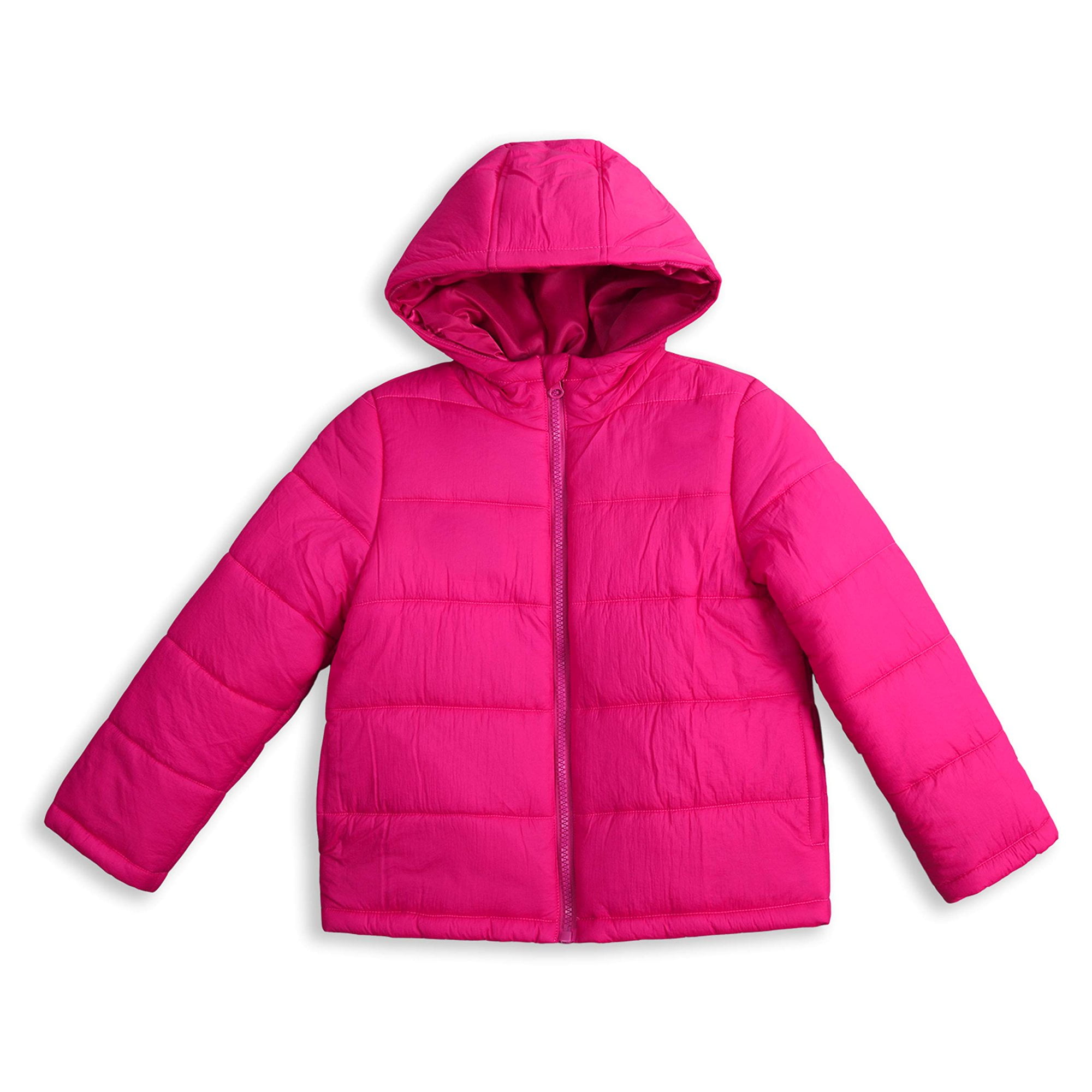 IKALI Girls Winter Puffer Jacket, Lightweight, Water-Resistant, Hooded ...