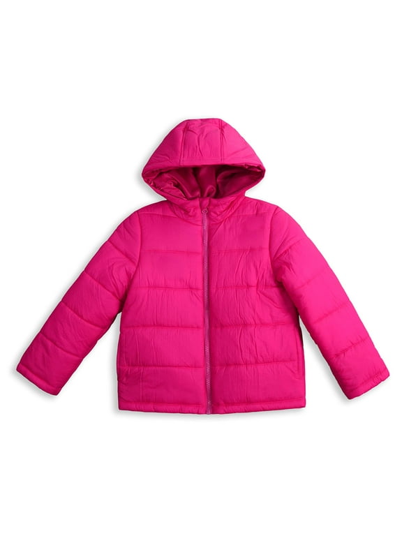 Rokka&Rolla Girls' Lightweight Reversible Puffer Jacket, Water ...