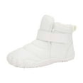 Girls Winter Snow Boots, Warm Fur-Lined Ankle Booties for Toddlers ...