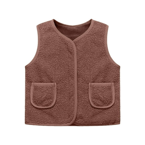 Girls' Winter Warmth-Retaining Softshell Vest, Weather-Resistant ...