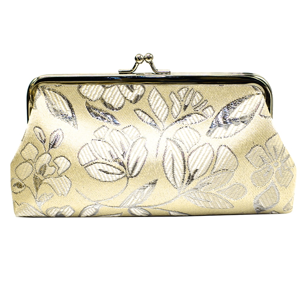 Girls Women Coin Purse Floral Change Pouch Vintage Clutch Wallet with ...