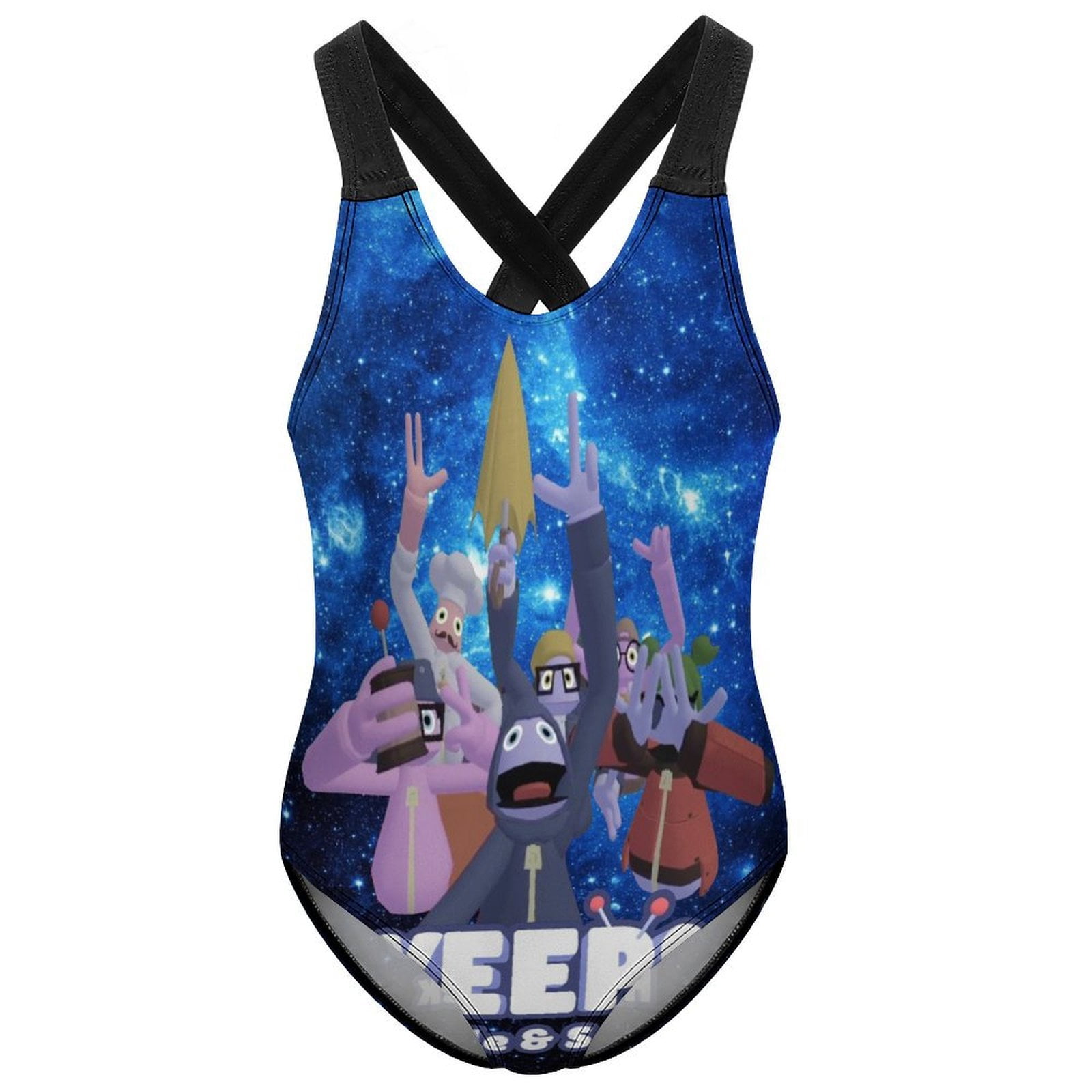 Girls Yeep-s Hide And See0 One Piece Swimsuits Bathing Suits Cross Back ...