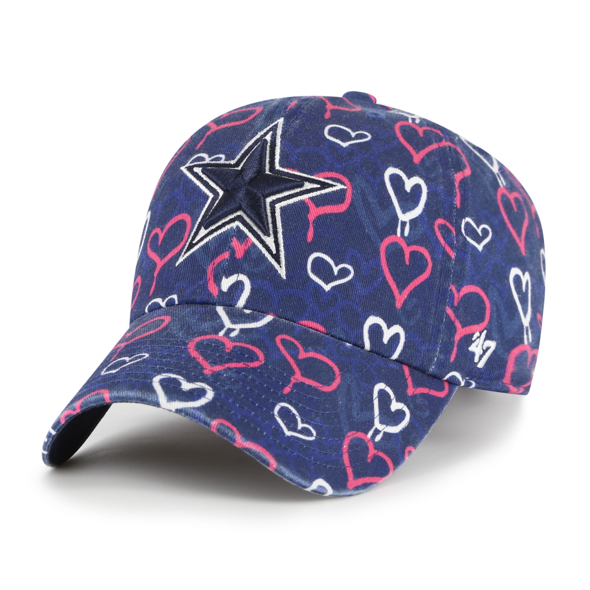 Girls Youth '47 Navy Dallas Cowboys Mural Clean Up Adjustable Hat ...
