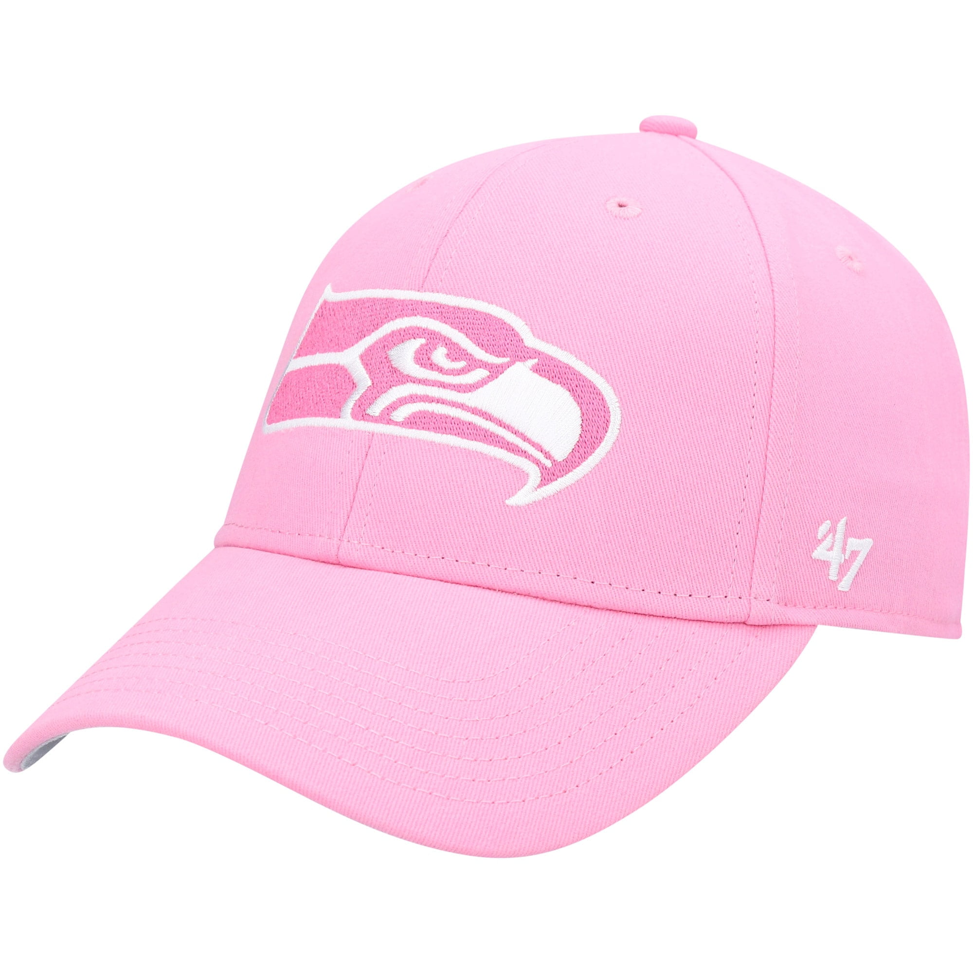 Girls Youth '47 Pink Seattle Seahawks Rose MVP Adjustable Hat - Walmart.com