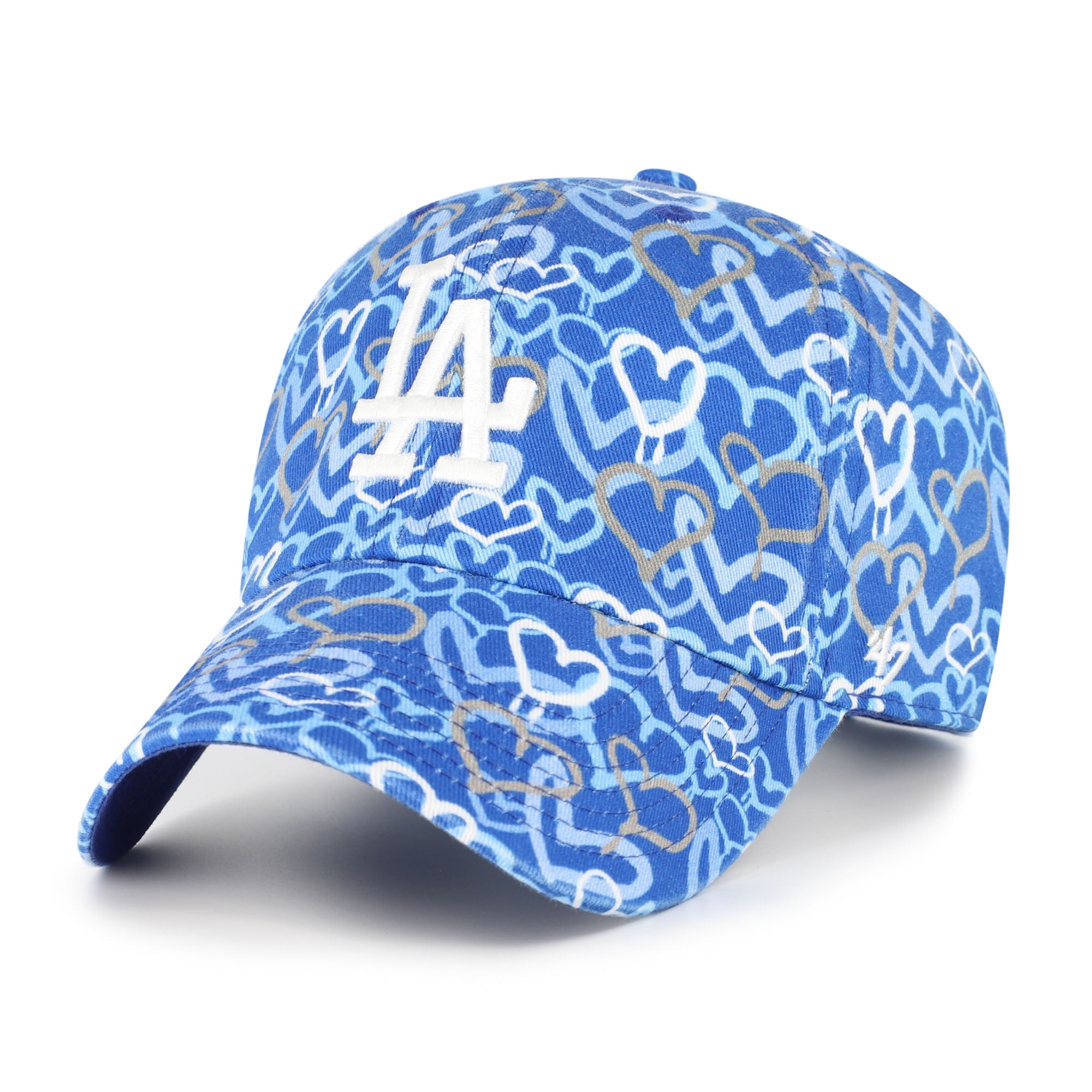 Girls Youth '47 Royal Los Angeles Dodgers Mural Clean Up Adjustable Hat ...