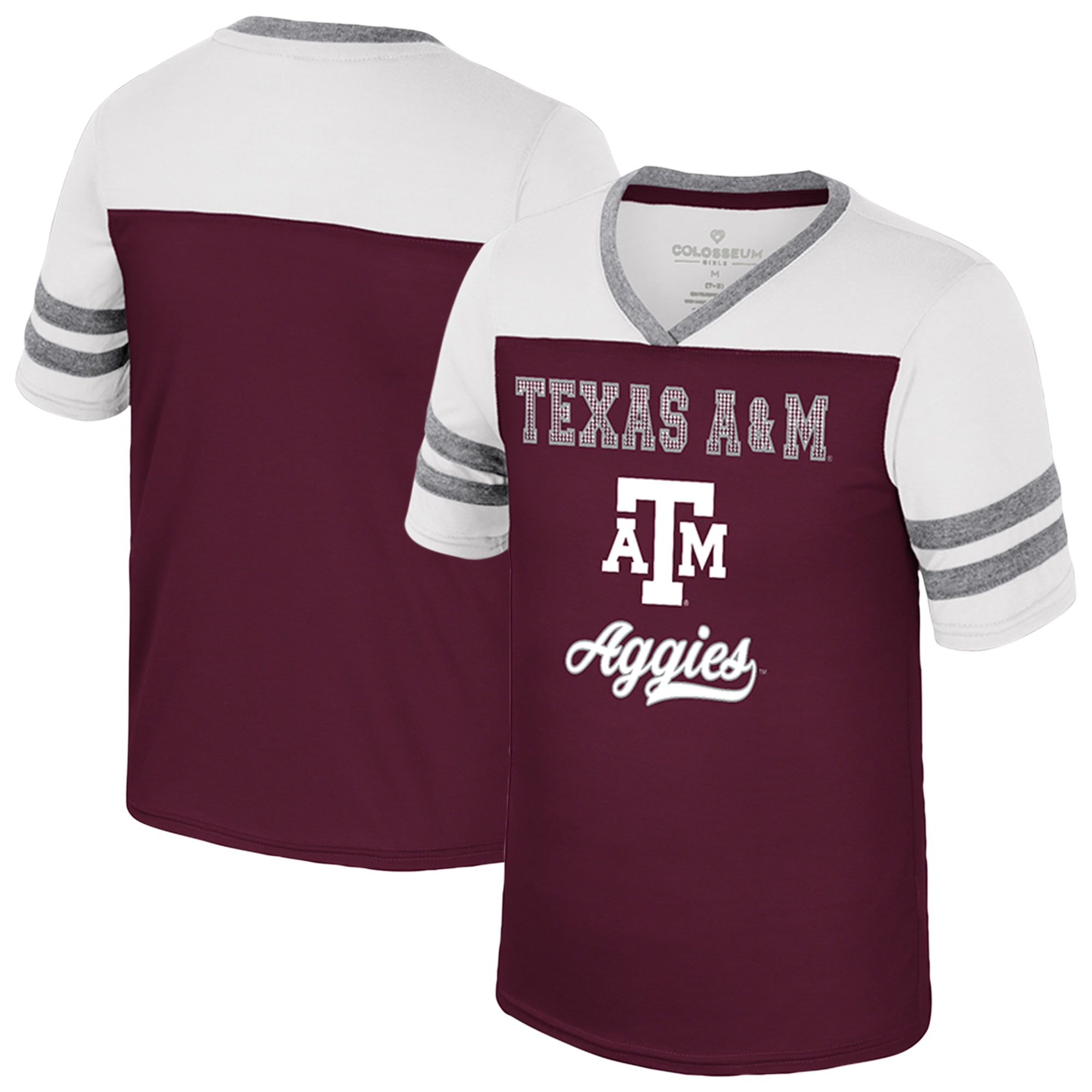 Girls Youth Colosseum Maroon Texas A&M Aggies Princess Bubblegum Bling ...