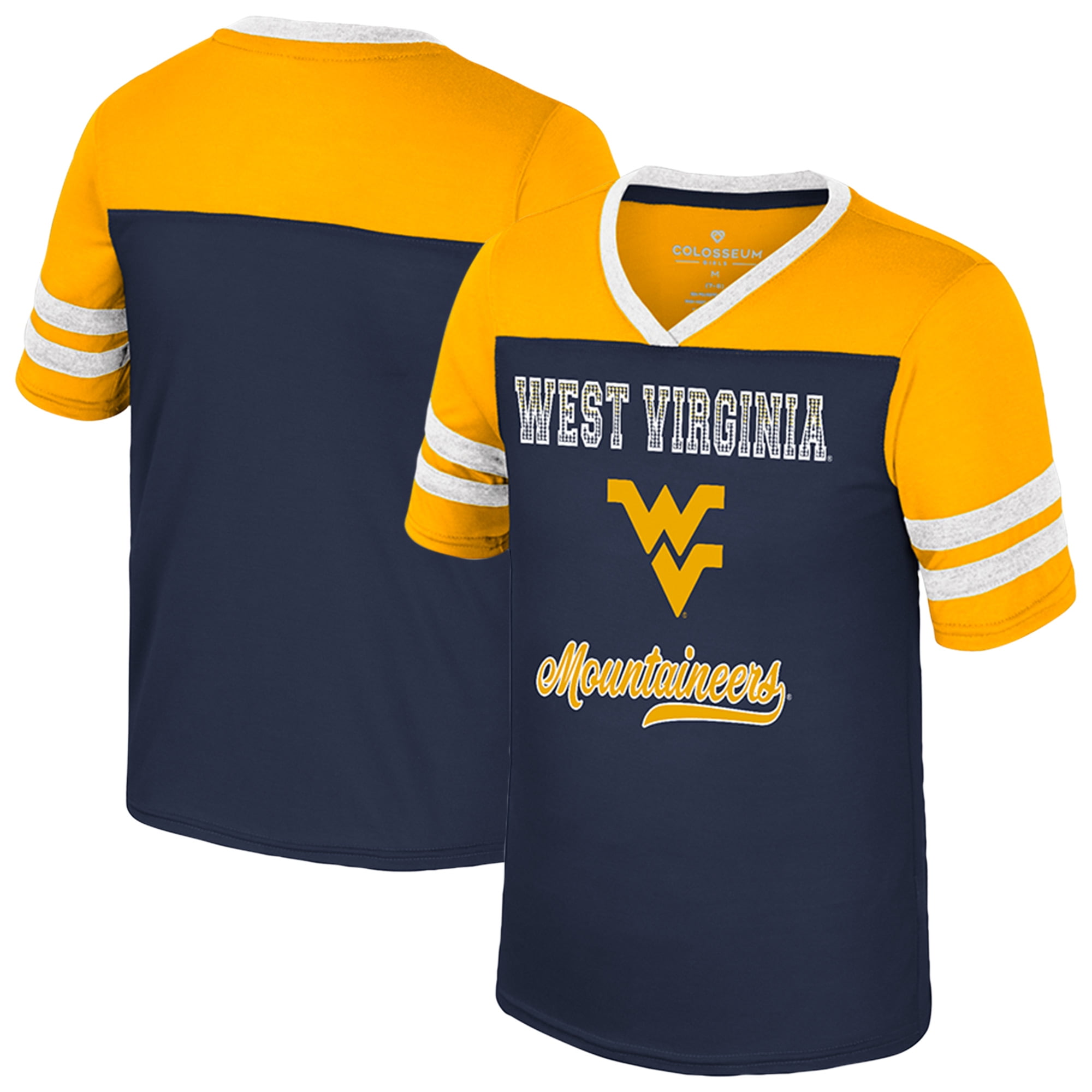 Girls Youth Colosseum Navy West Virginia Mountaineers Princess ...
