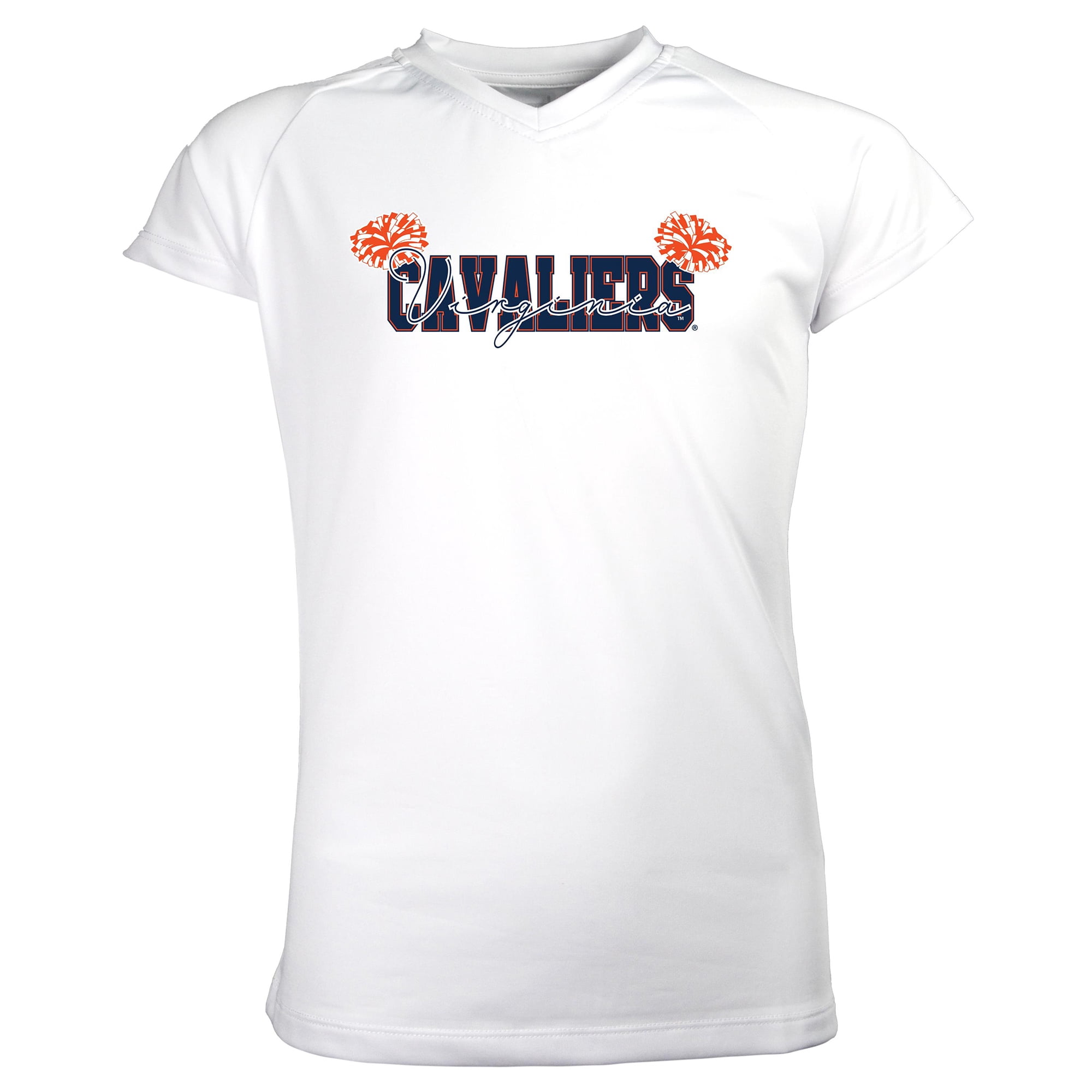 Girls Youth Garb White Virginia Cavaliers Brittany V-Neck T-Shirt ...
