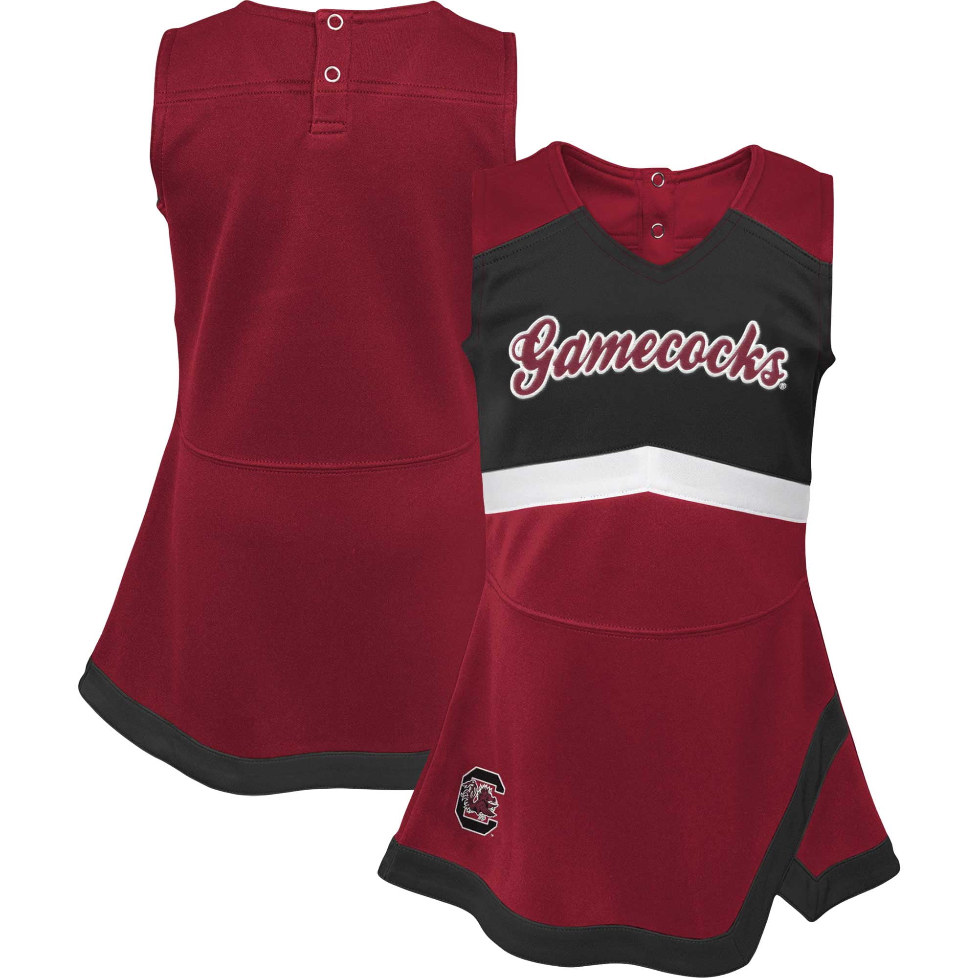 Girls Youth Garnet/Black South Carolina Gamecocks Cheer Captain Jumper ...