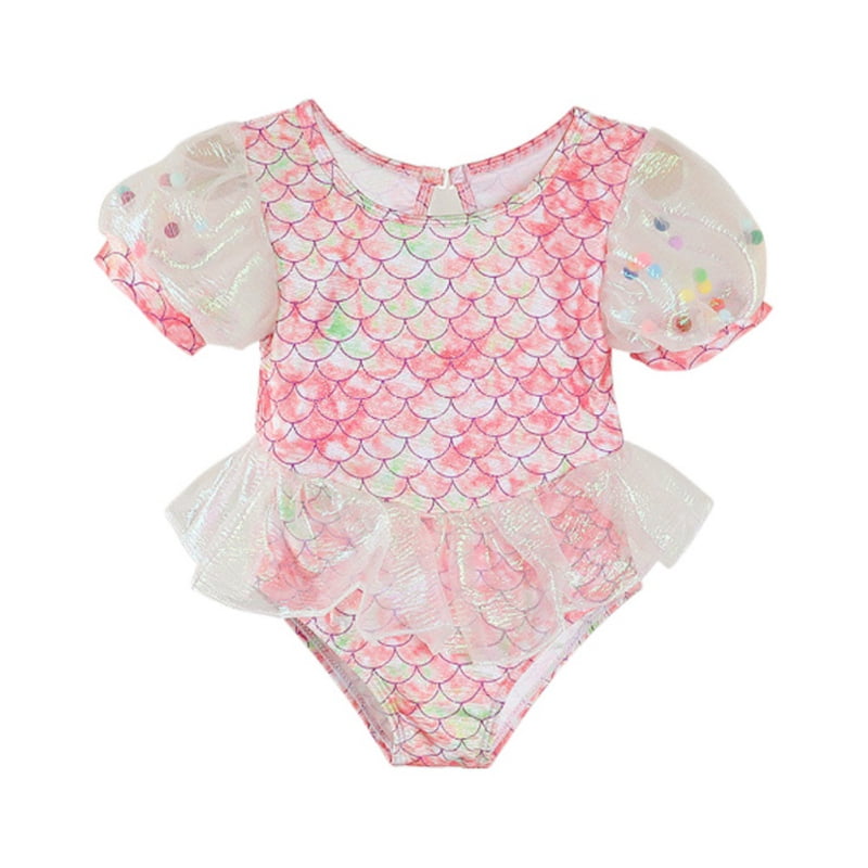 Girls cute swimsuit Comfortable Breathable Baby one-piece swimsuit ...