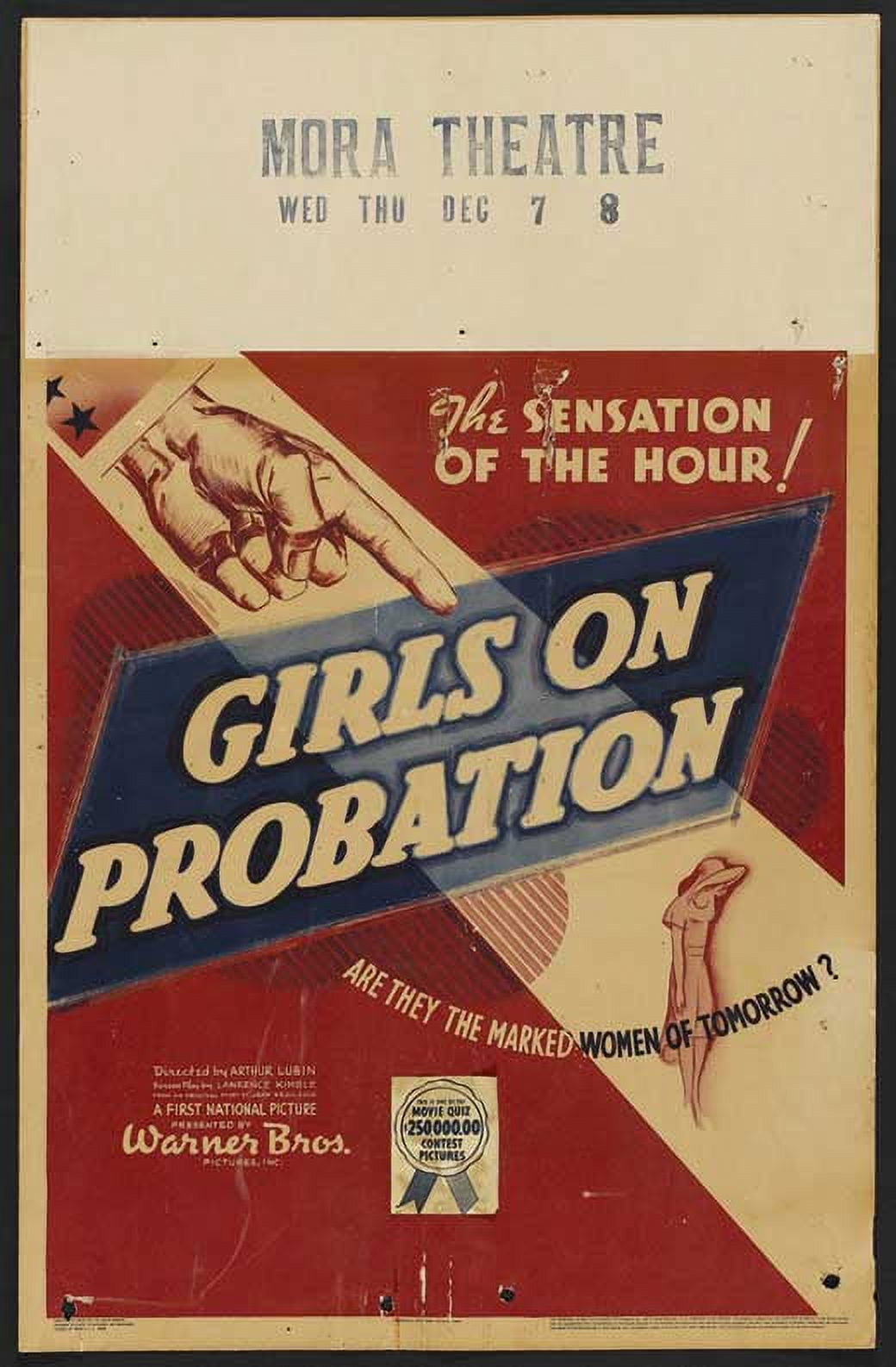Girls on Probation - movie POSTER (Style A) (11" x 17") (1938 ...