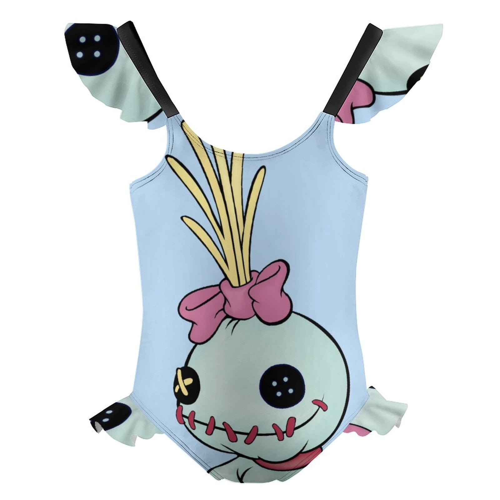 Girls swimsuit Sti_tch Swimsuit for Kids Cute Bathing Suits 6-7Y（110cm ...