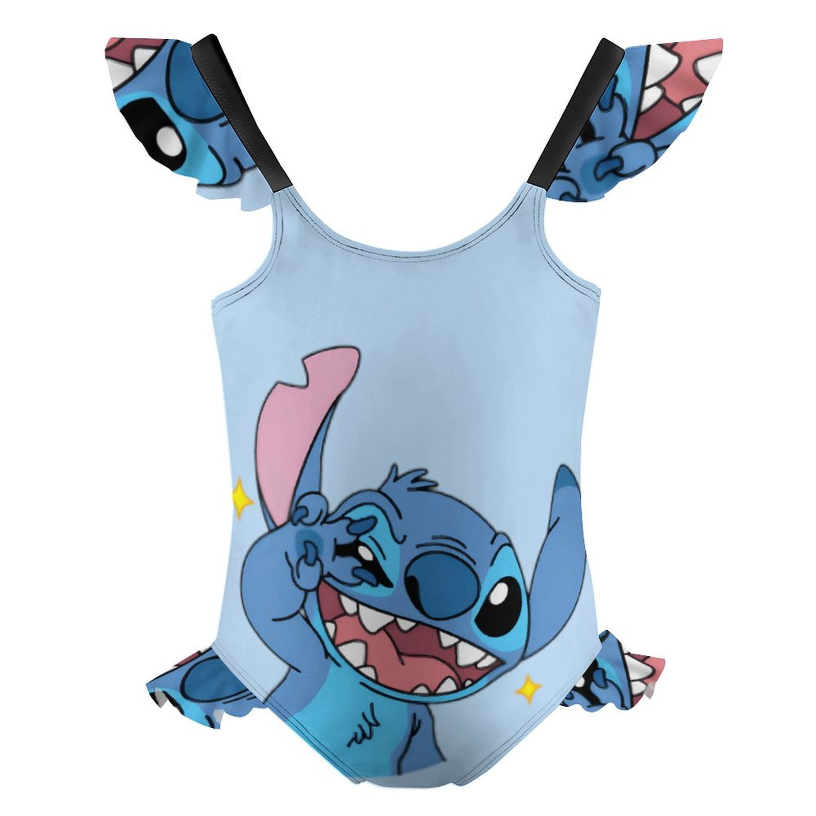 Girls swimsuit Sti_tch Swimsuit for Kids Cute Bathing Suits 6-7Y（110cm ...