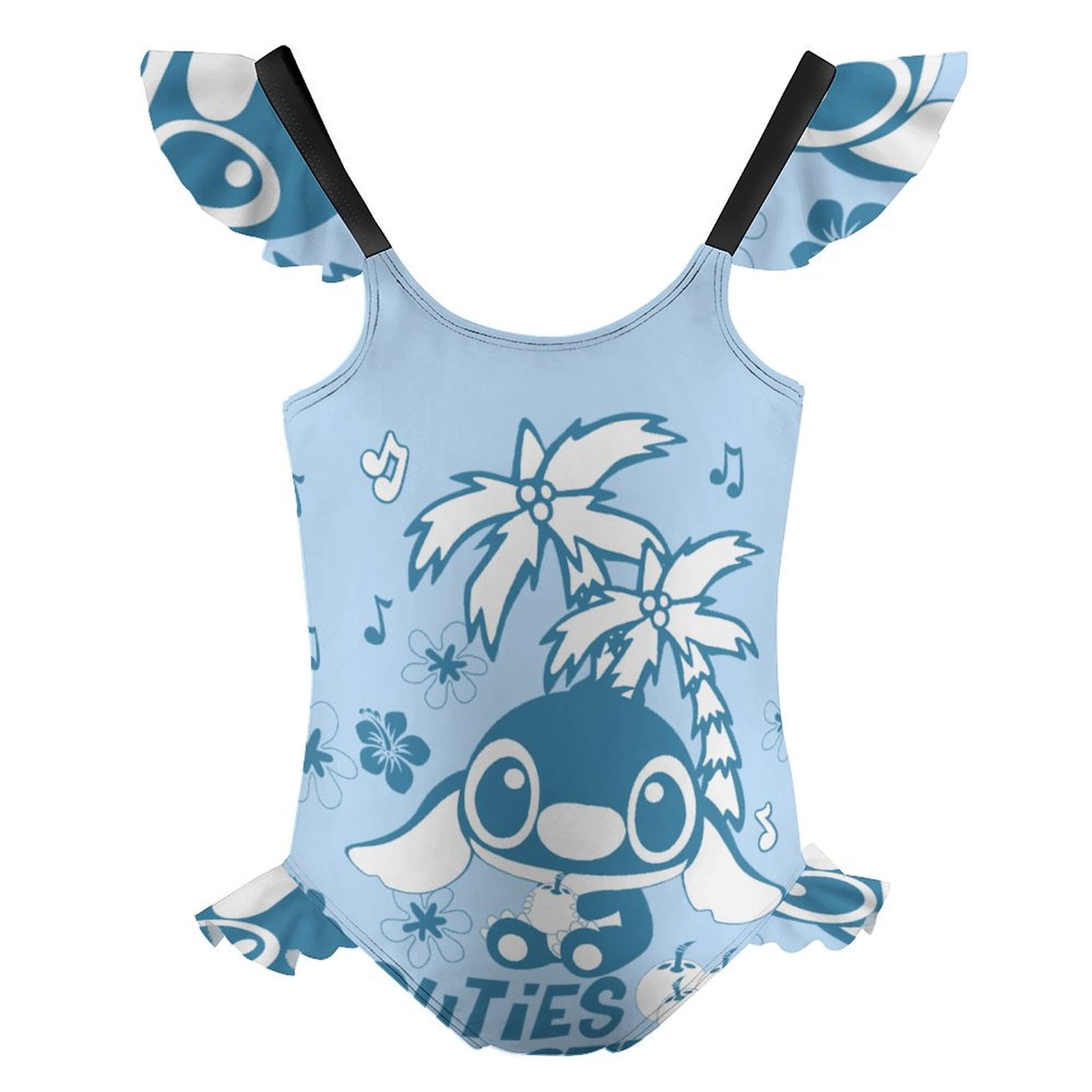 Girls swimsuit Sti_tch Swimsuit for Kids Cute Bathing Suits 6-7Y（110cm ...
