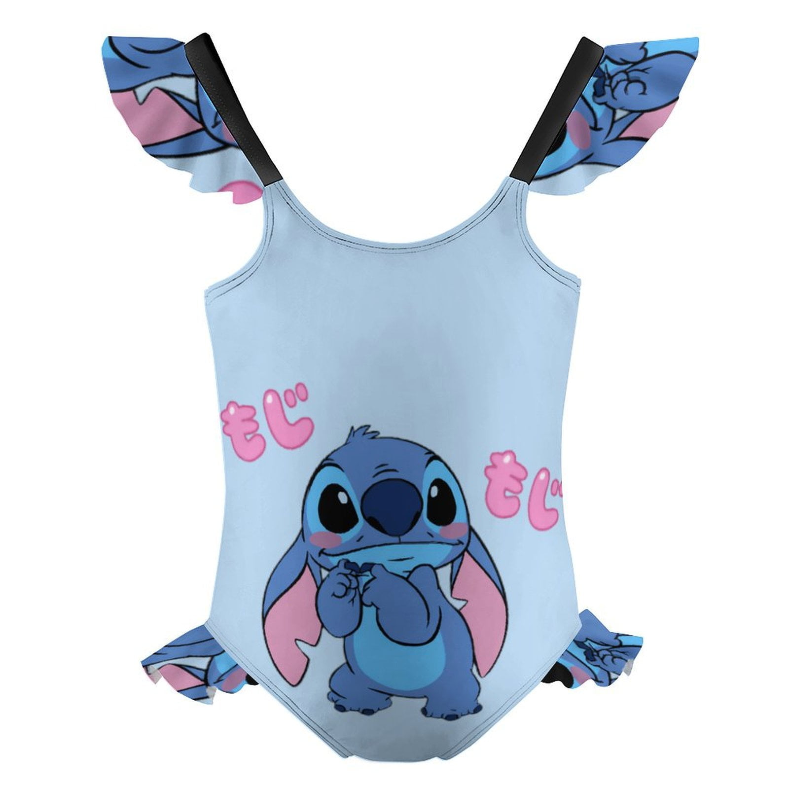 Girls swimsuit Sti_tch Swimsuit for Kids Cute Bathing Suits 7-9Y（120cm ...