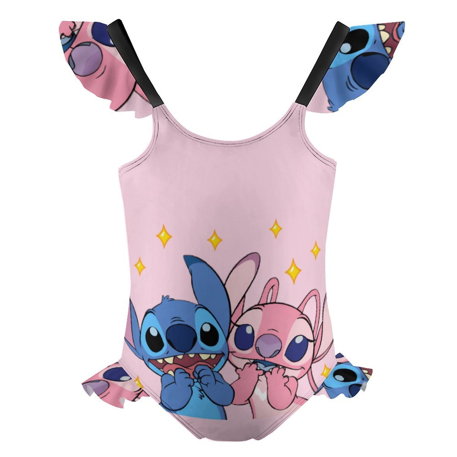 Girls swimsuit Sti_tch Swimsuit for Kids Cute Bathing Suits 7-9Y（120cm ...