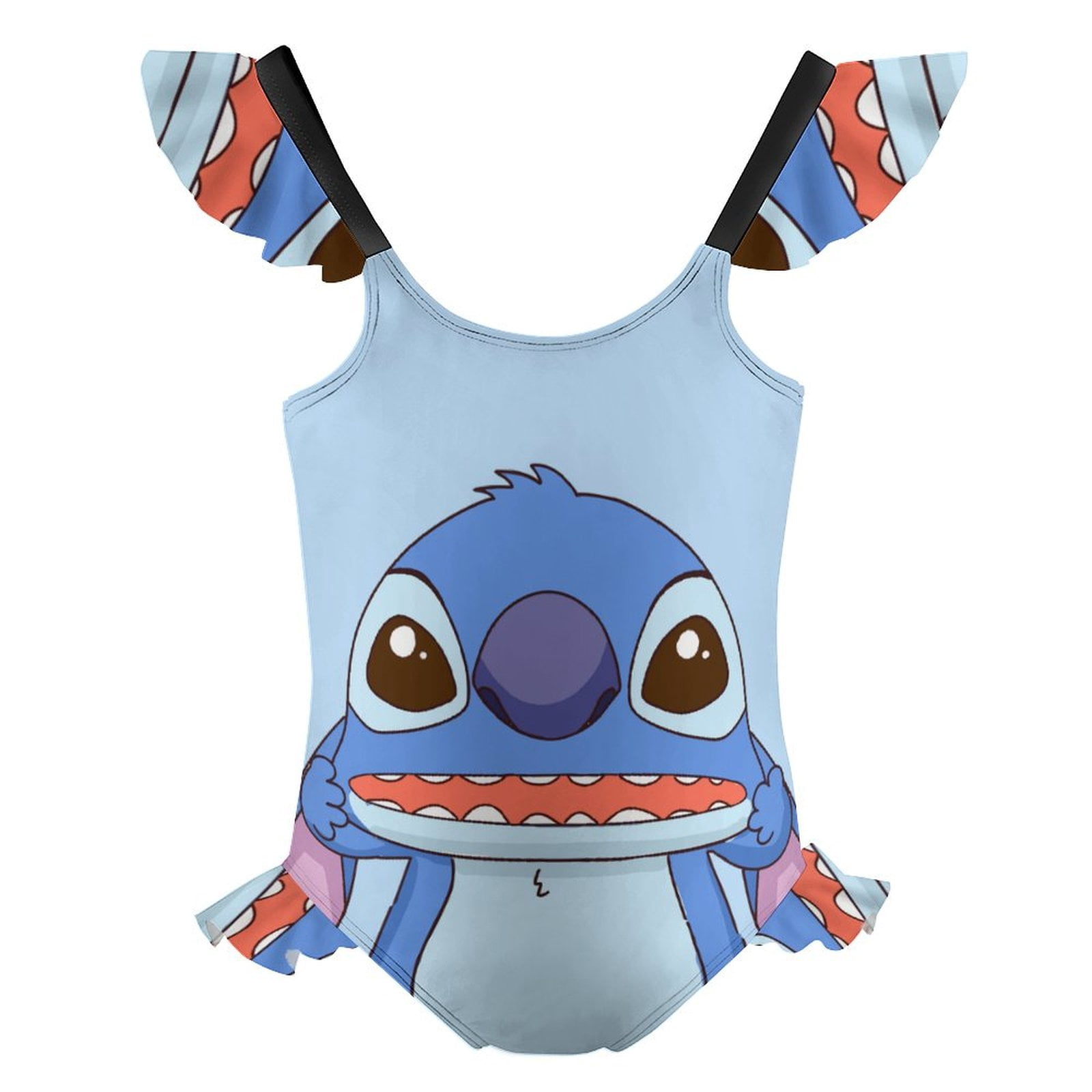 Girls swimsuit Sti_tch Swimsuit for Kids Cute Bathing Suits 7-9Y（120cm ...