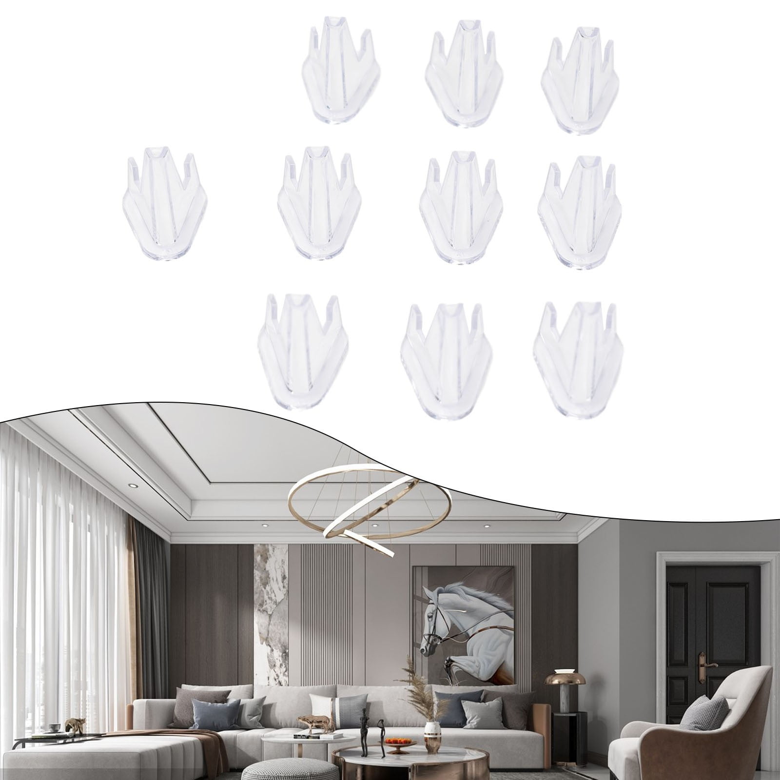 Girlsshop 10X Acrylic Commemorative Coin Display Stand Transparent ...