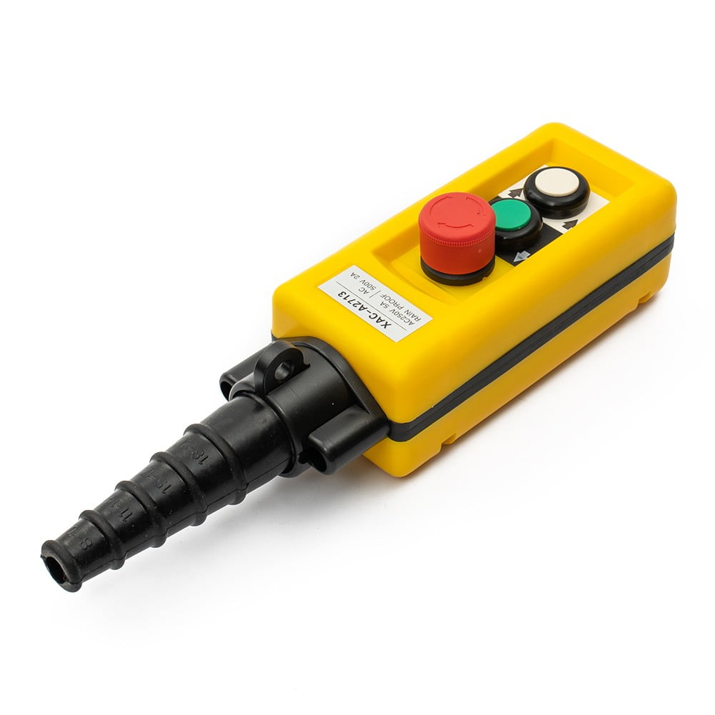 Girlsshop 2 Pushbuttons Single Speed Hoist Crane Pendant Control ...