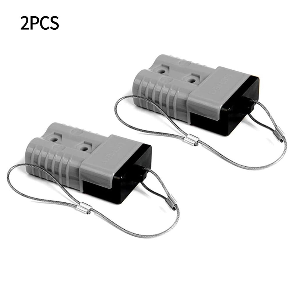 Girlsshop 2Pcs Plug Cable Terminal Battery Power Connector +Cover 50Amp ...