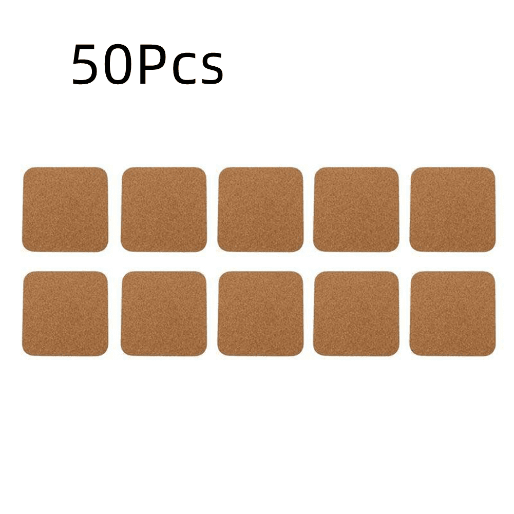 Girlsshop 50Pcs Self Adhesive Cork Squares,4 x 4inch Strong Cork ...
