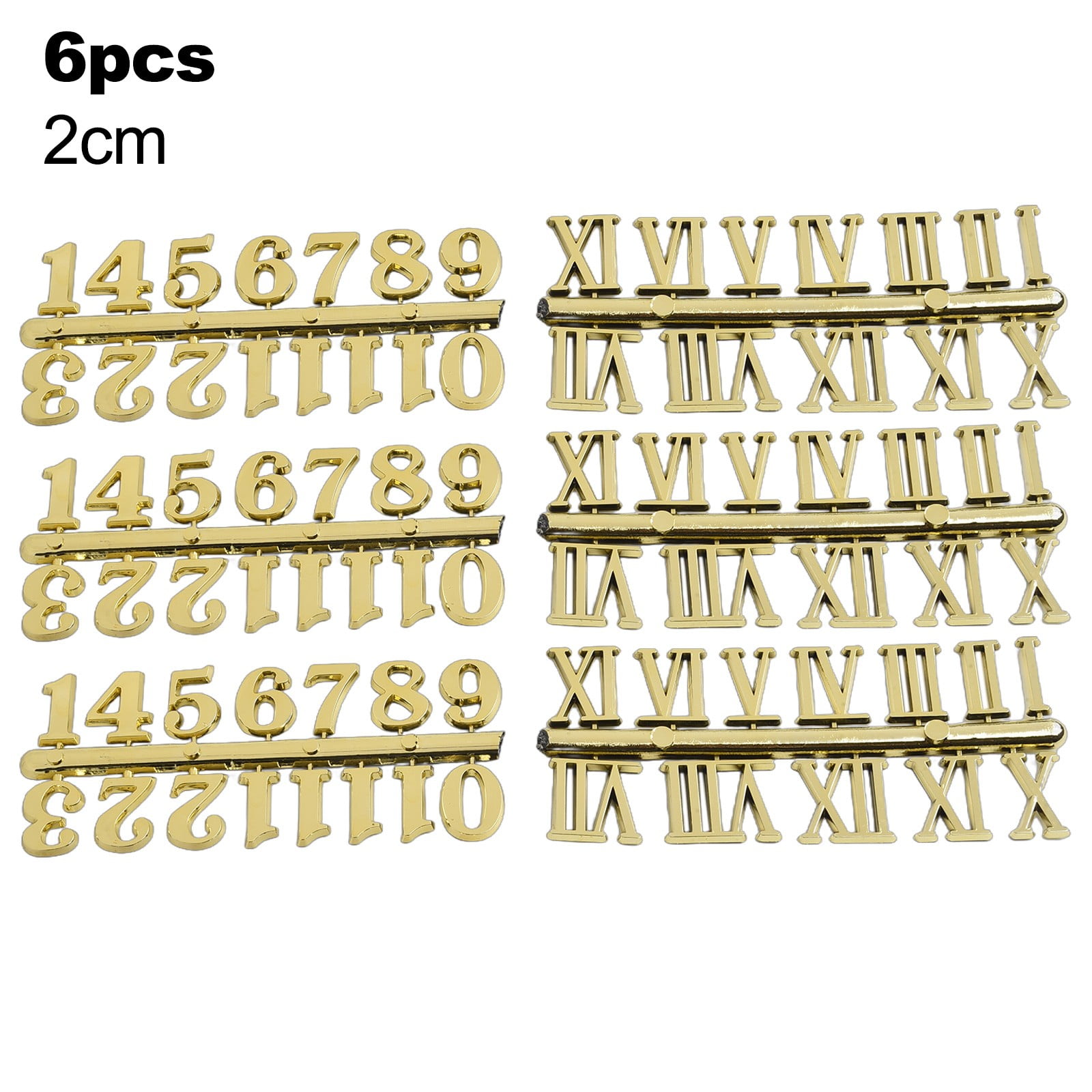 Girlsshop 6Pcs Clock Numerals Kit Number Hands Quartz Diy Digital Clock ...