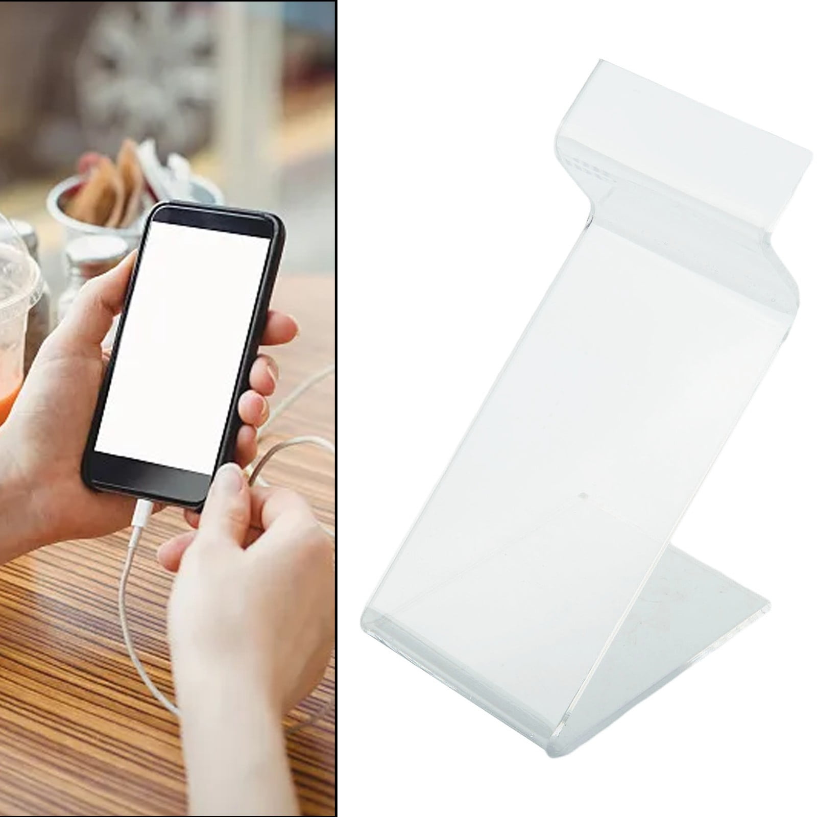 Girlsshop Acrylic Counter Display Stand Acrylic Mobile Phone Stand Lazy ...