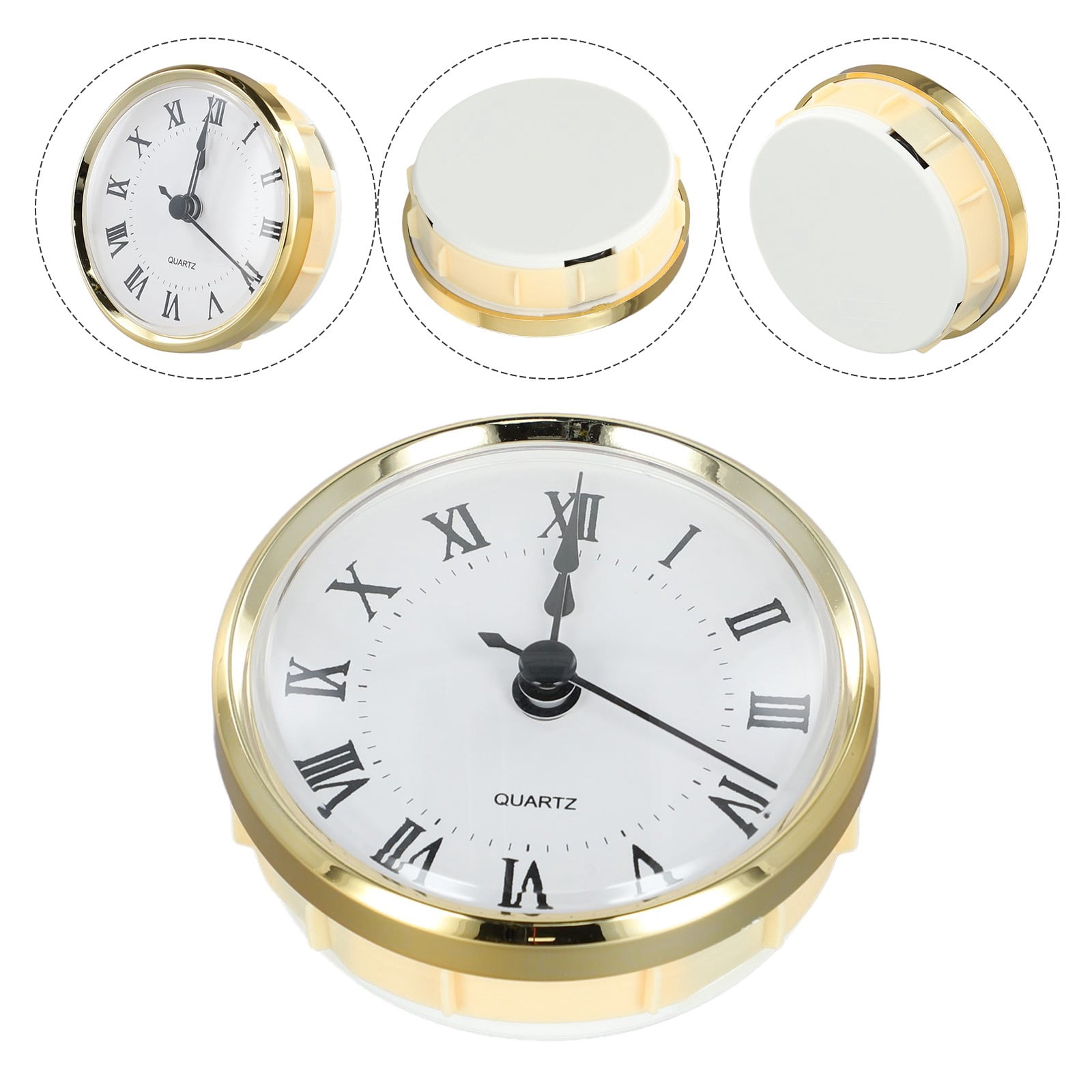 Girlsshop Classic Clock Craft Insert Clocks Movement Quartz Diameter ...
